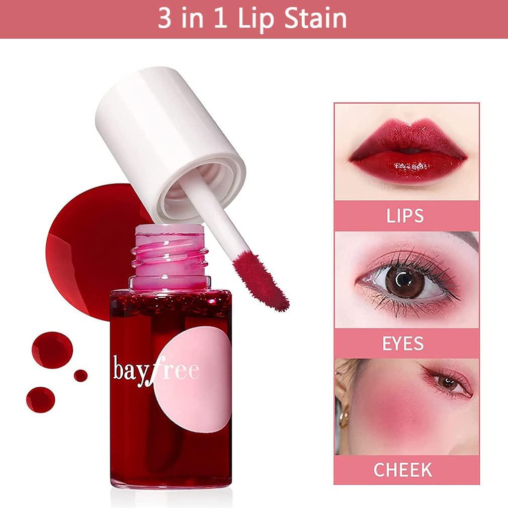 2 Colors Lip Tint Stain Set - Mini Liquid Lipstick Velvet Lip Tint ...