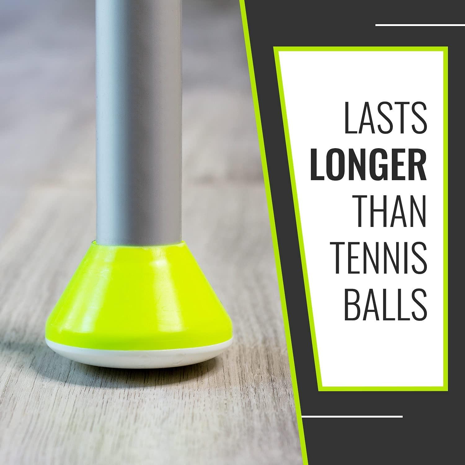 HealthSmart Universal Fit Walker Glides/Caps/Pads for Rollators - Pack ...