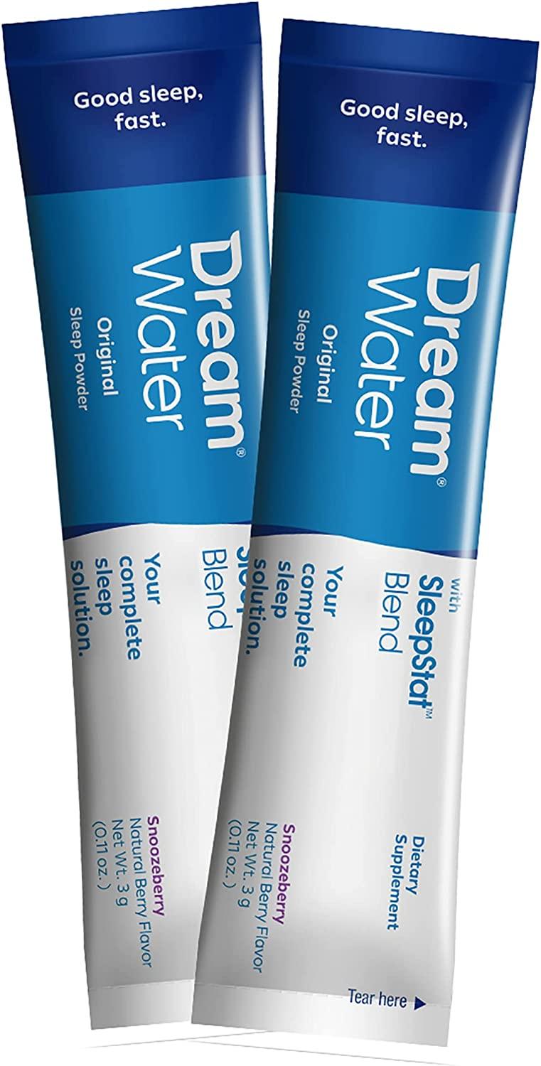 Dream Water Snoozeberry Sleep Aid Powder - 60 Count with GABA ...