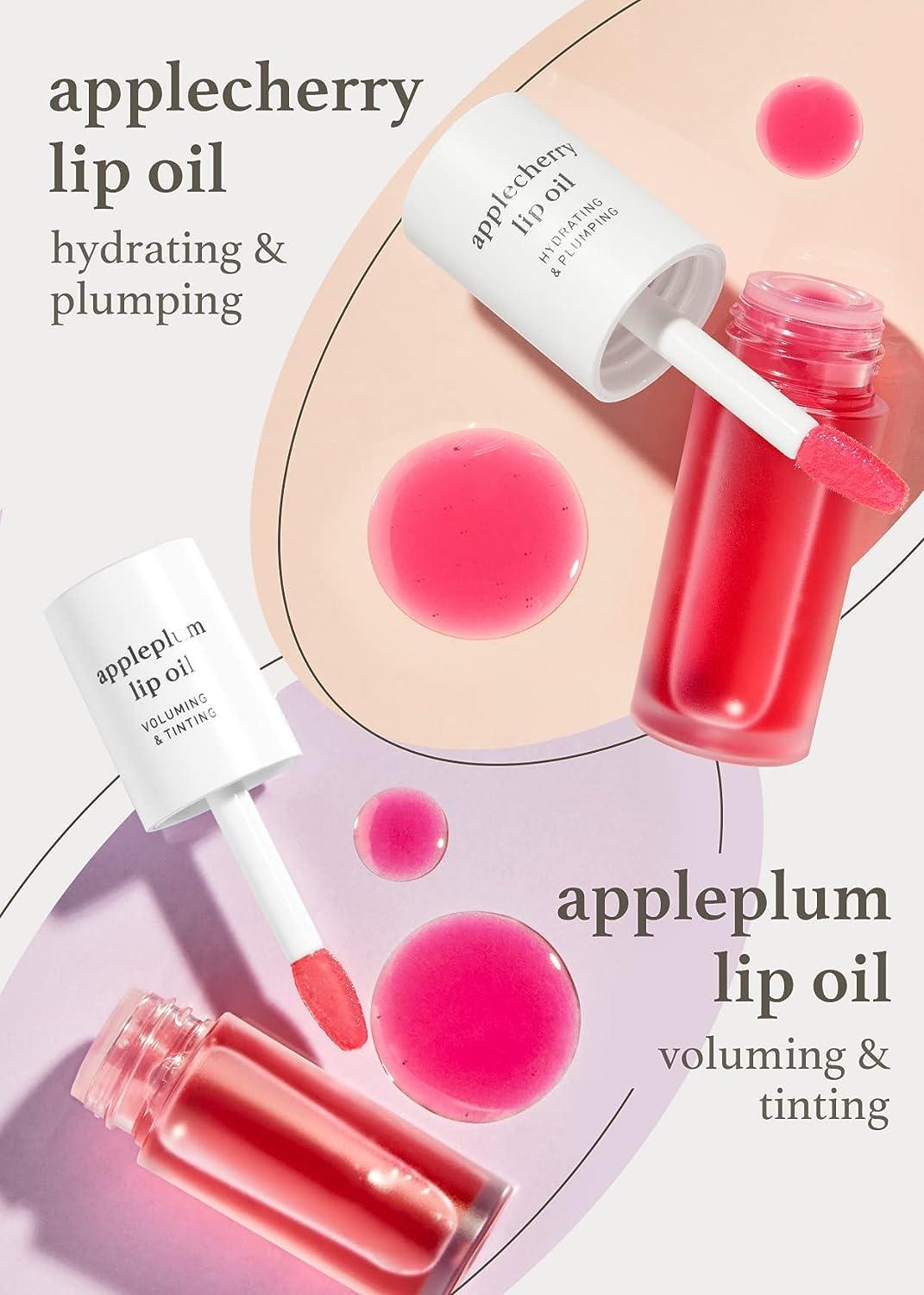 Nooni Appleseed Lip Oil Set - Applecherry & Appleplum Duo | Apple Seed ...