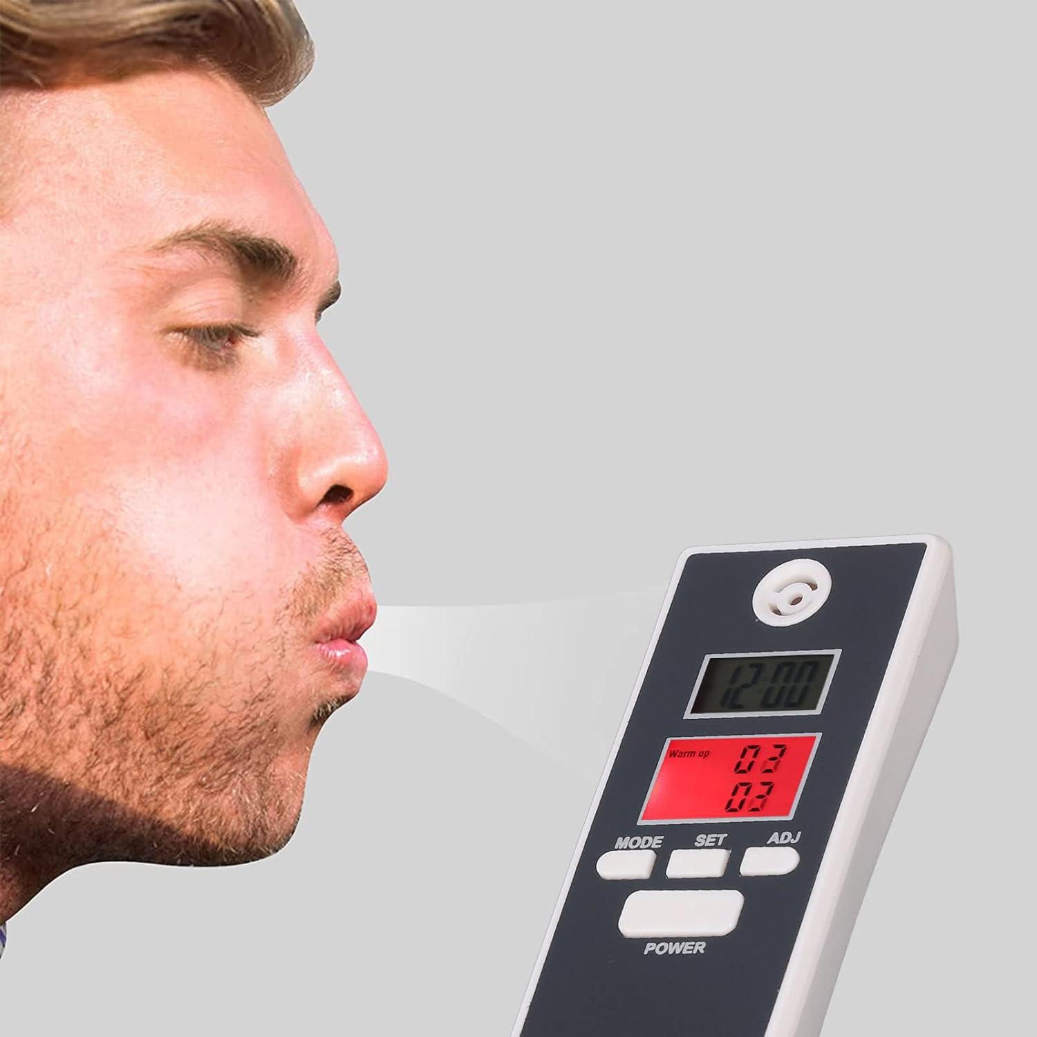 Drunk Meter Breath Tester - High Accuracy & Quick Response Audio Alarm