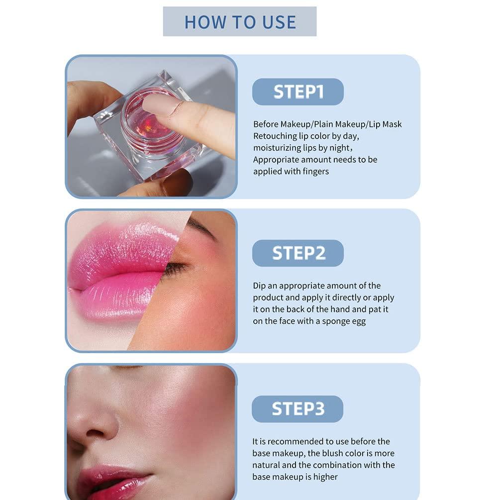 Magic Color Changing Cream for Cheek & Lip - Moisturizing Blush & Lip ...