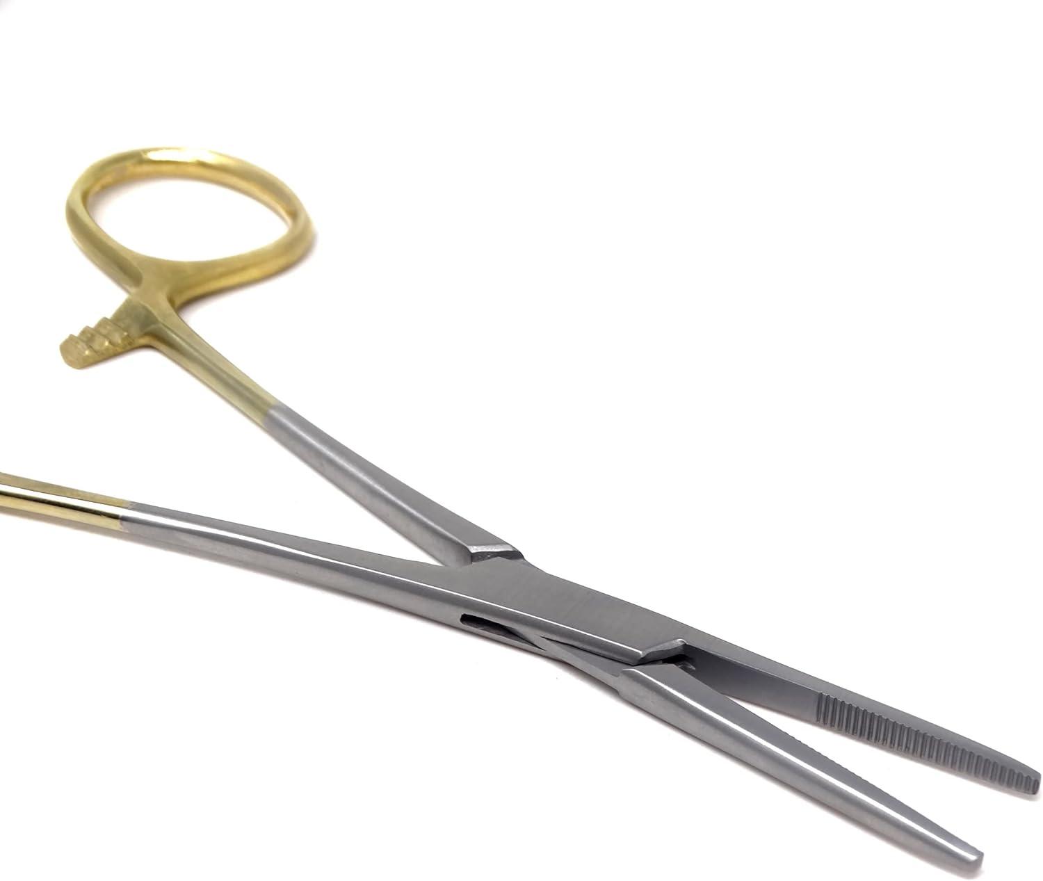 Stainless Steel Multi Use Kelly Hemostat Forceps with Half Serrated ...