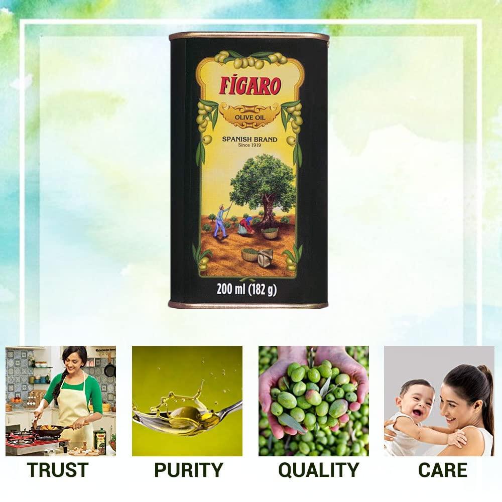 Figaro Olive Oil 200ml | Pack of 2 - Premium Quality Cooking Oil | Buy ...