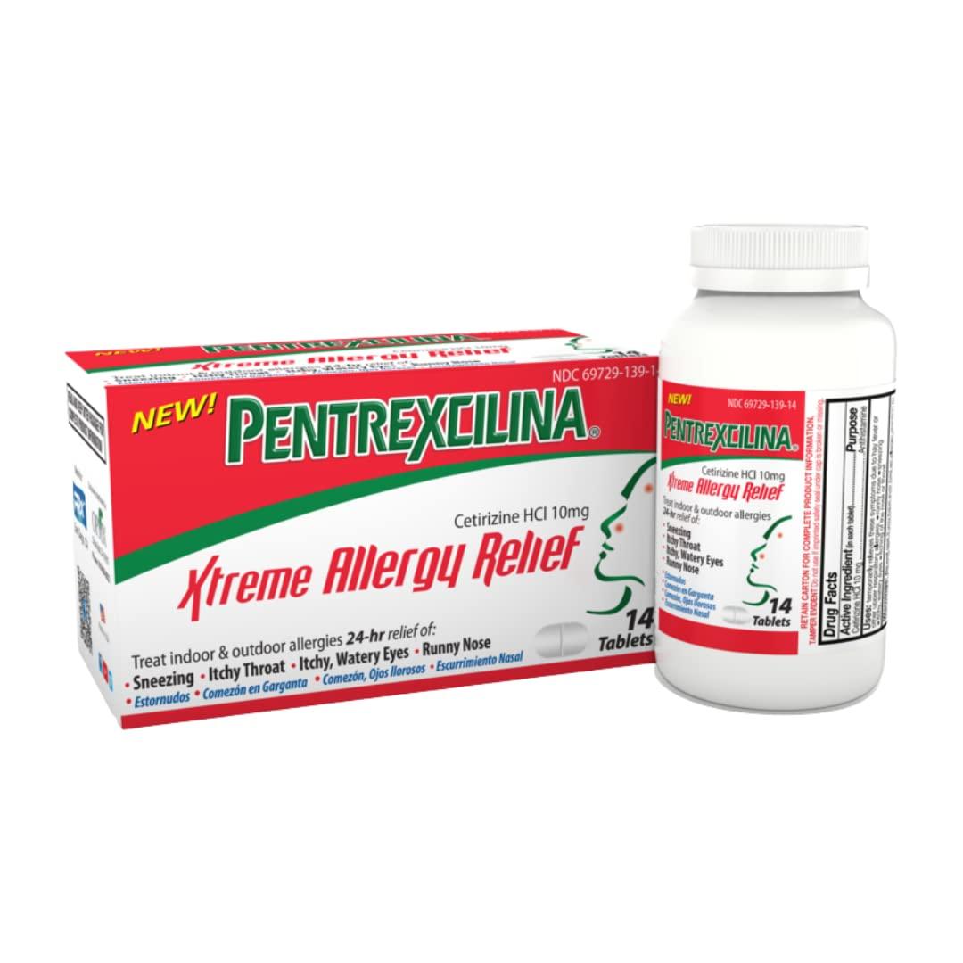 Pentrexcilina Xtreme 24hr Allergy Relief Tablets 10mg - Adult Formula ...
