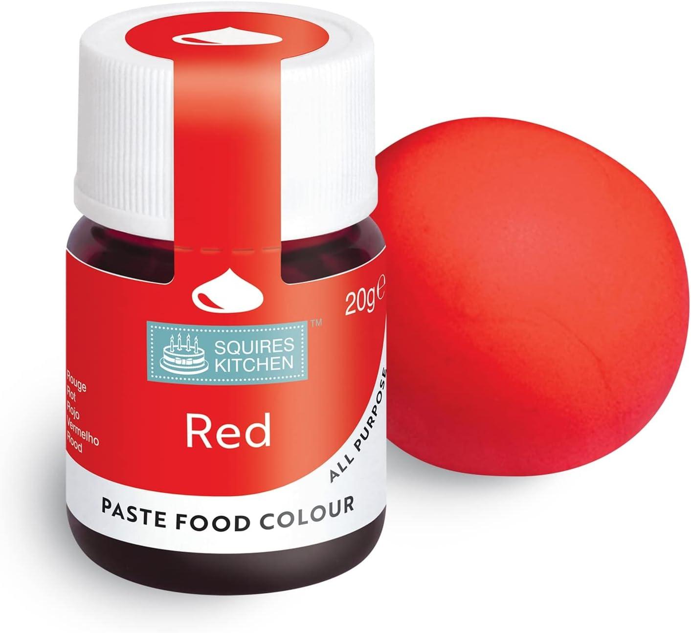 Squires Kitchen Red Food Colouring Paste - 20g | Concentrated Colour ...