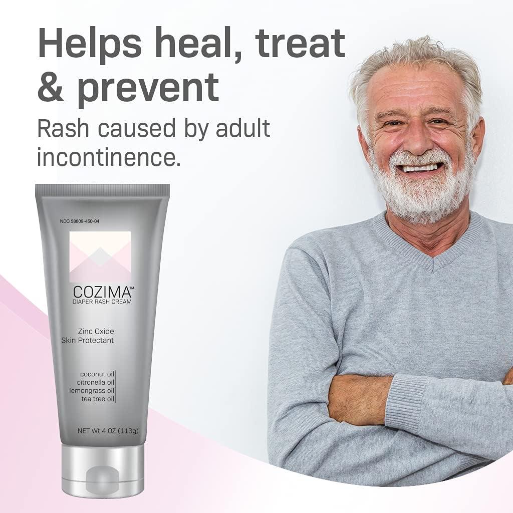 COZIMA Baby Diaper Rash Cream 4oz - Zinc Oxide 24% & Coconut Oil ...