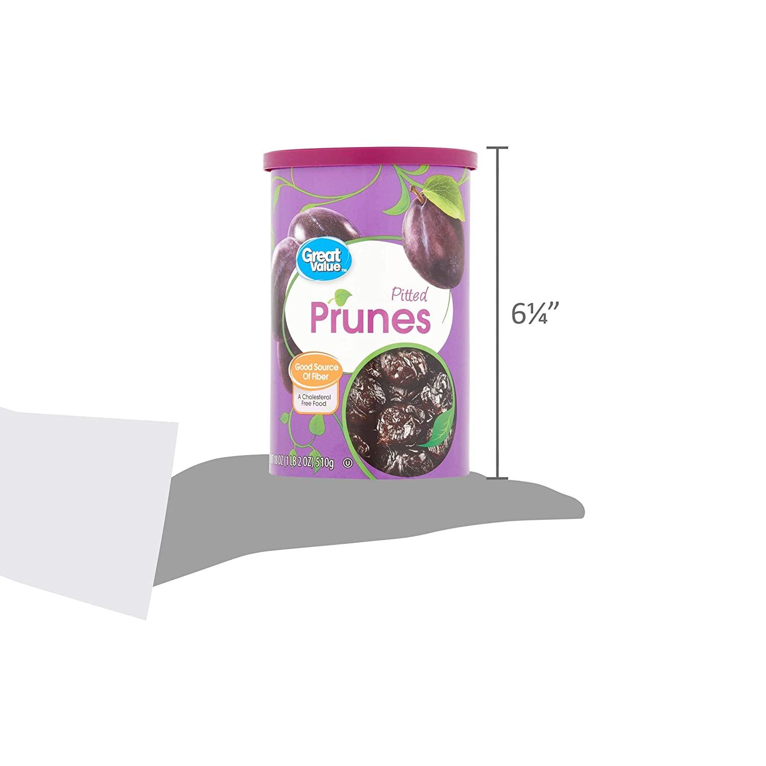 18 Oz Great Value Pitted Dried Prunes - Pack of 3 | High Quality ...