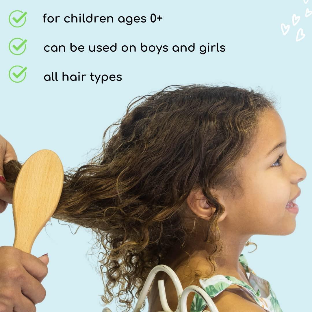 LANE & CO. Kids Hair Gel Set with Goat Hair Brush - Natural Organic ...