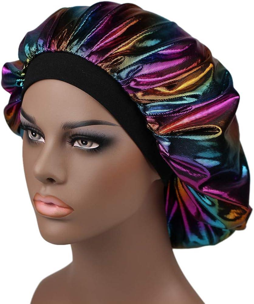 Deepth 4 Pieces Satin Sleep Cap Satin Bonnet Night Head Cover Sleeping ...