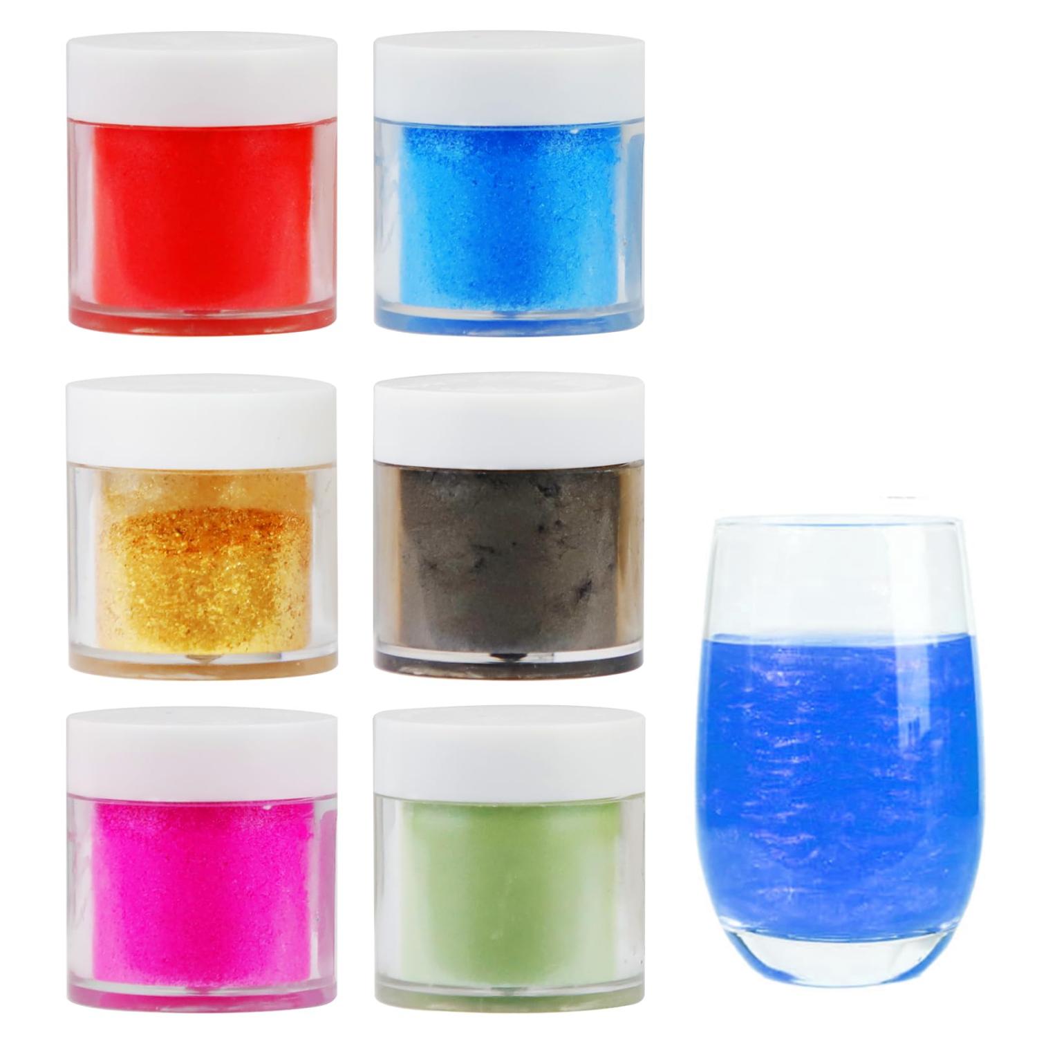 FANKOO Edible Glitter Set 6 X 3g - Food Colouring Powder Edible Cake ...
