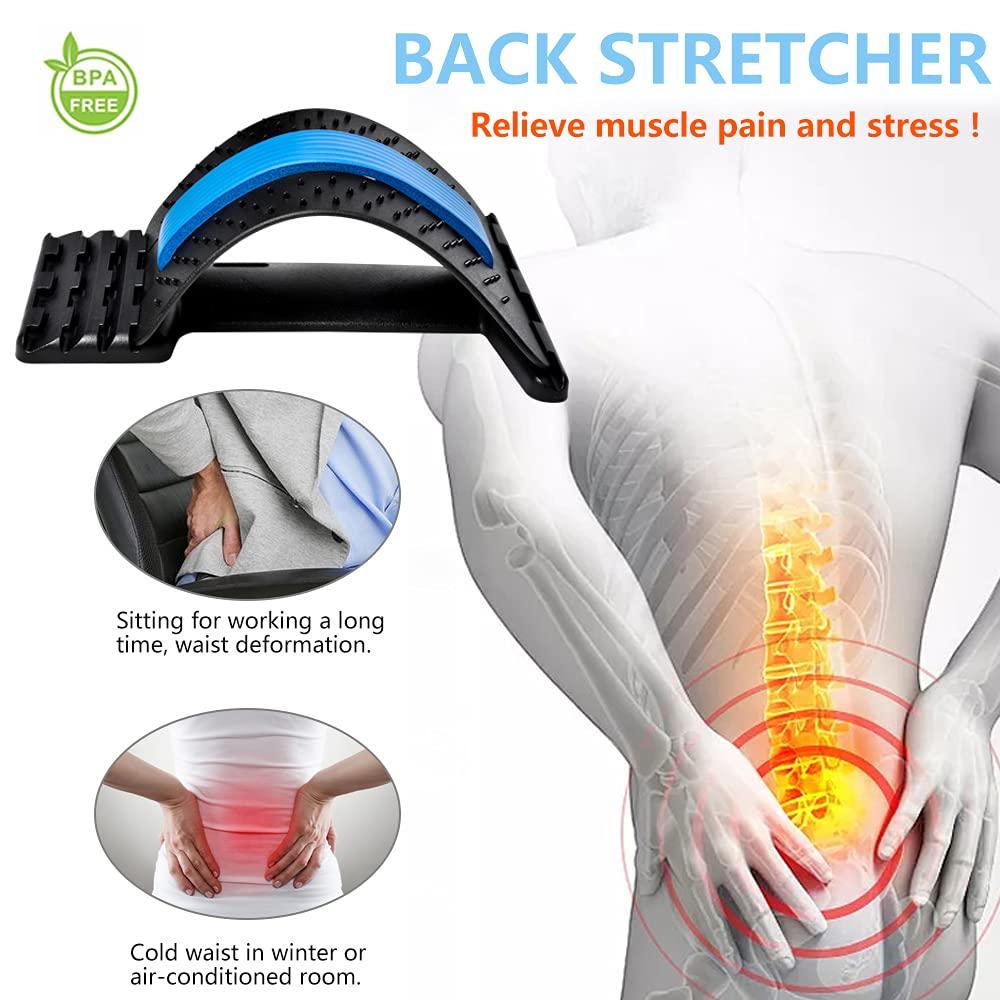 Back Stretcher Lumbar Back Pain Relief Device(4 Level) Spine Borad Deck ...