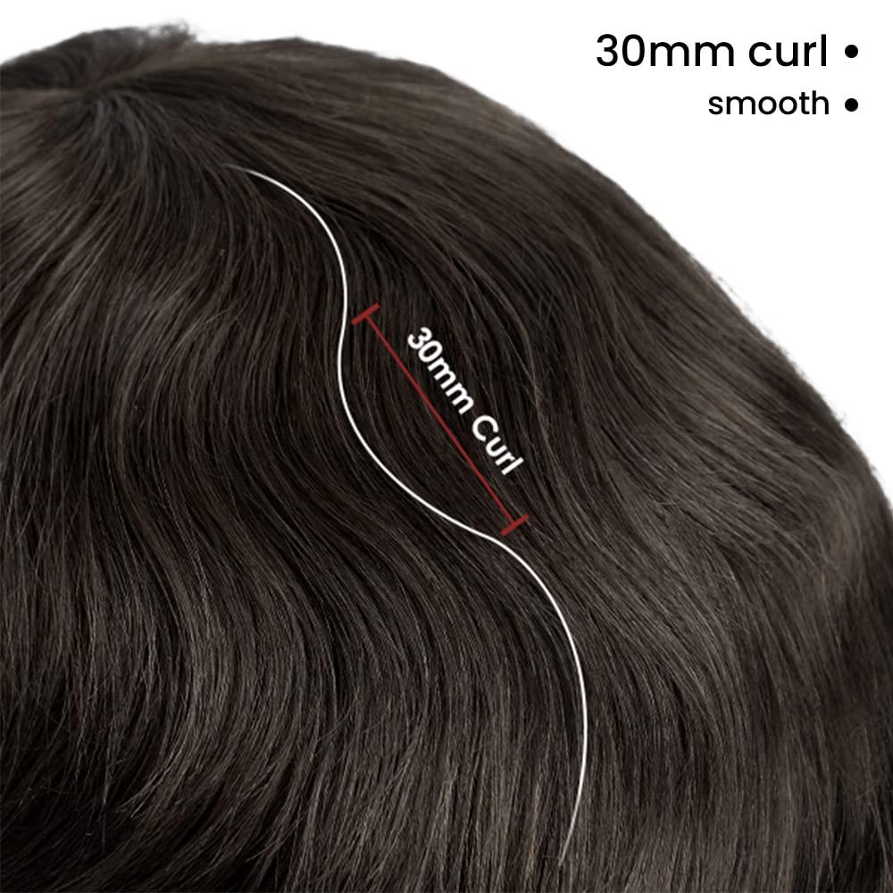 Lordhair Toupet Human Hair Wig for Men - French Top Hair Replacement ...
