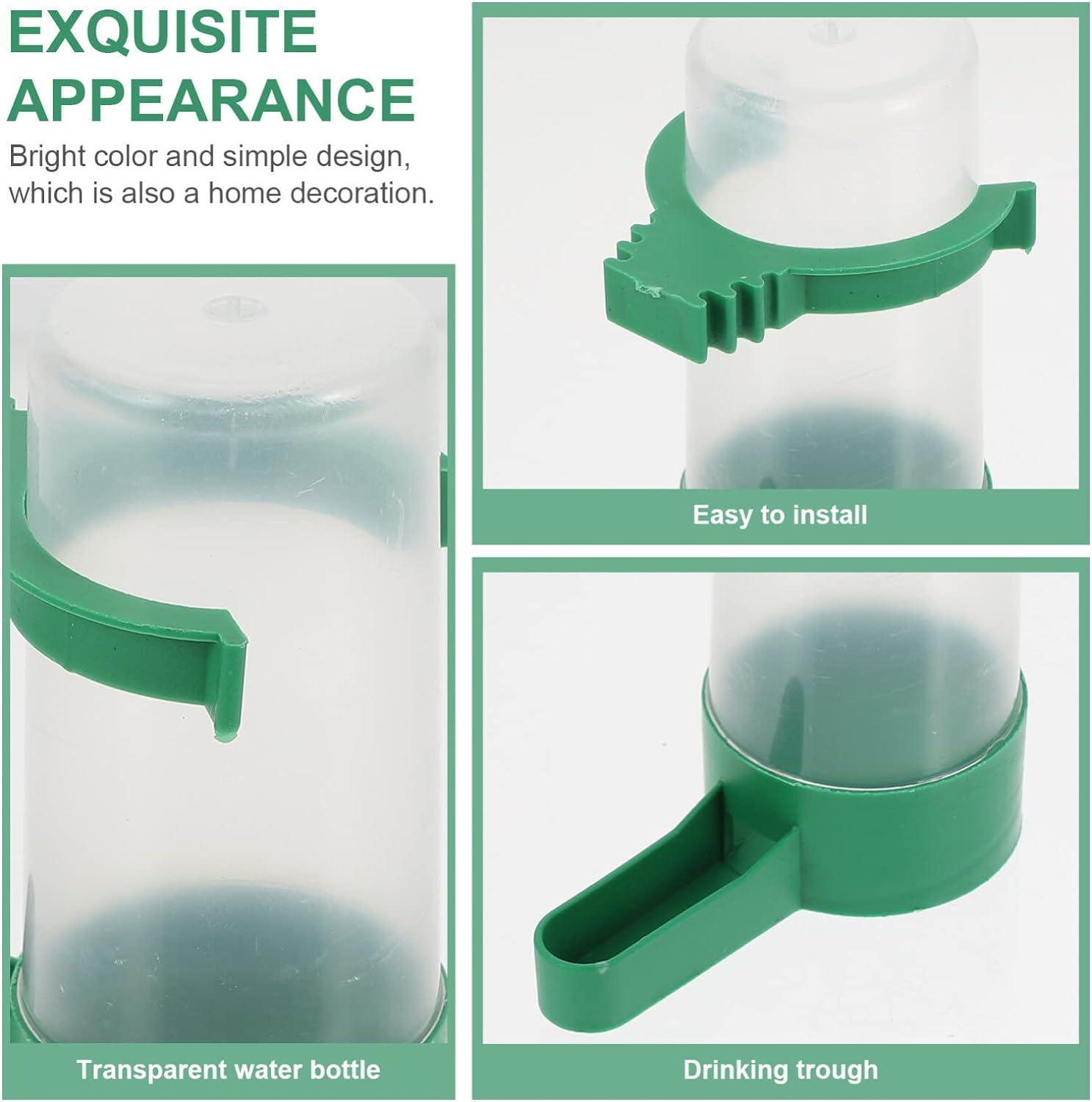 VILLCASE Bird Water Feeder Automatic Bird Water Dispenser Bird Cage ...