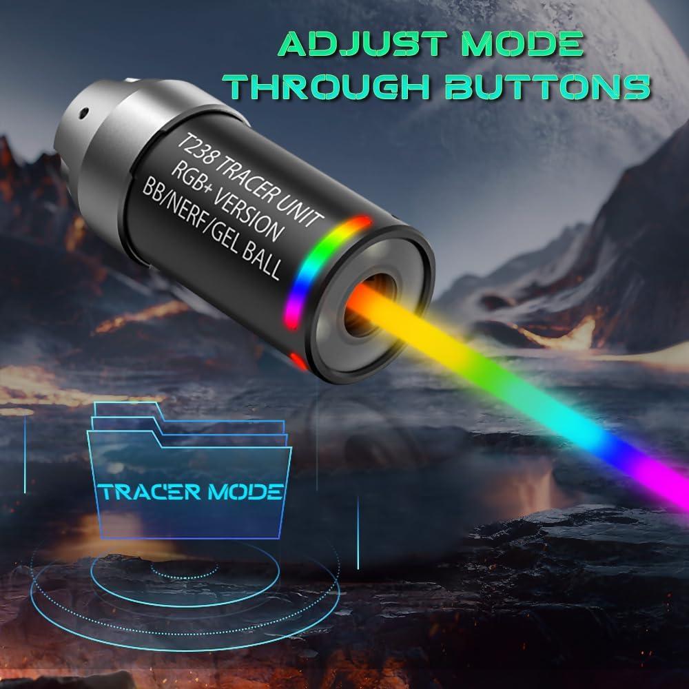 T238-RGB+ Airsoft Tracer Unit - Spitfire Tactical Tracer for Airsoft ...
