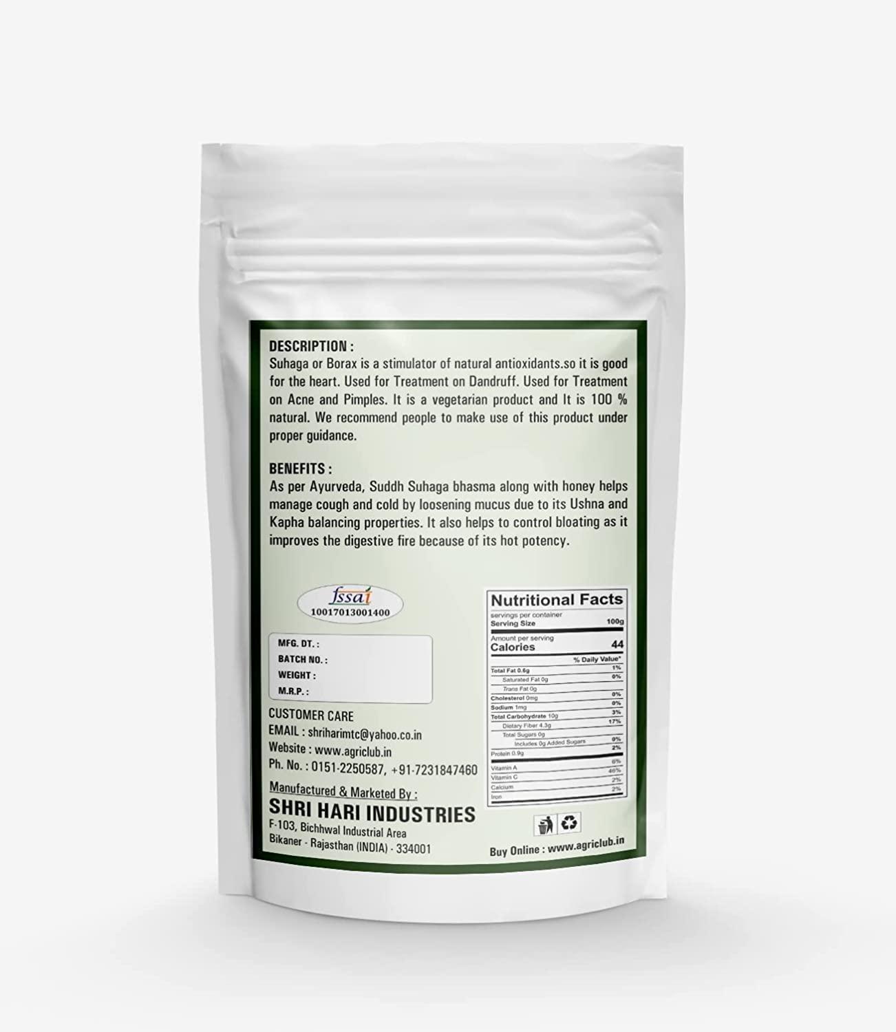 CROV Suhaga Powder - Borax Powder - Sodium Borate -Powder 400 GM | Buy ...