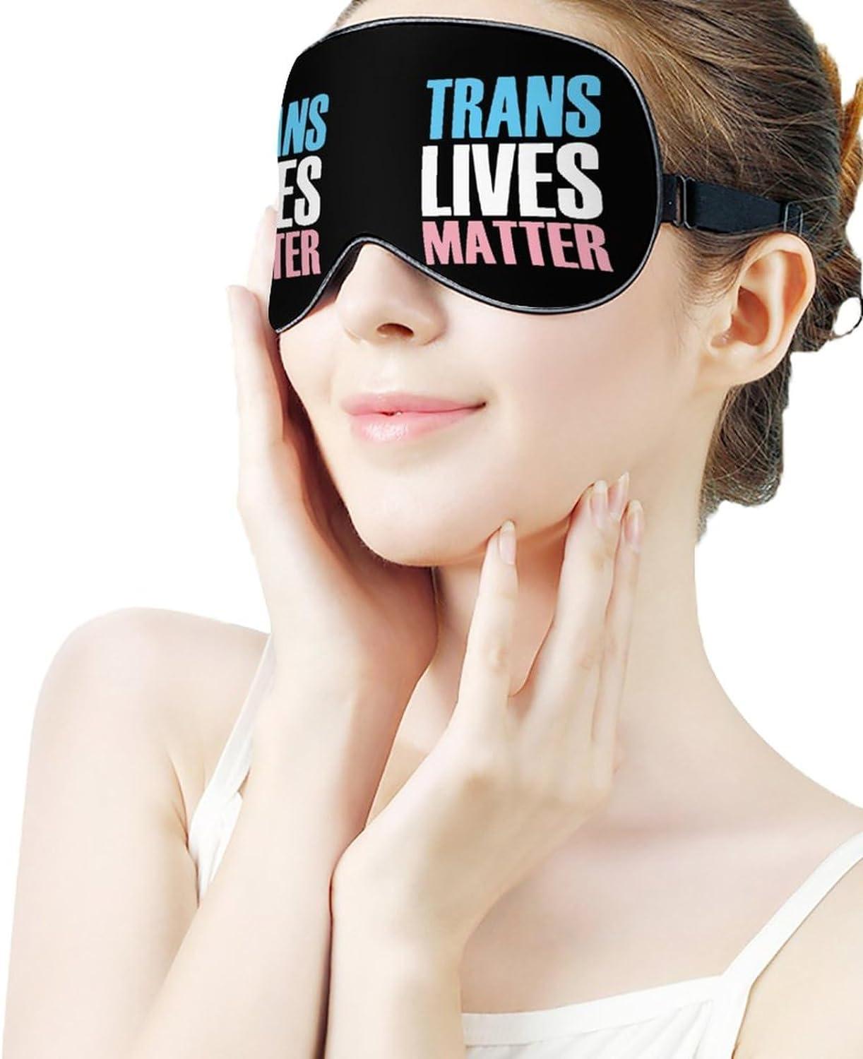 Trans Transgender Lives Matter -LGBT Pride Sleep Mask Eye Cover for ...