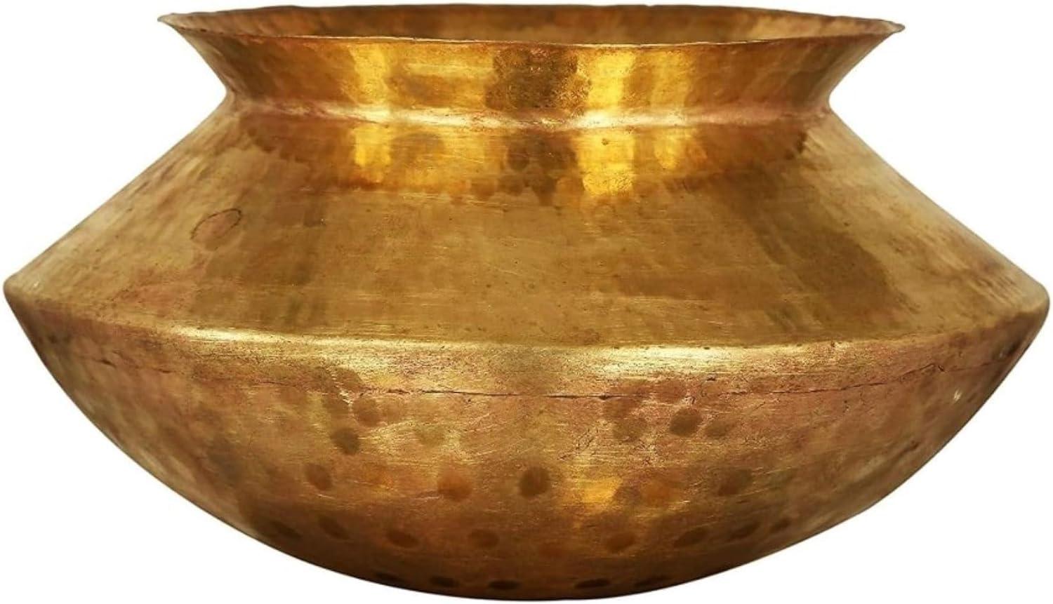 Jewel Wand Traditional Indian Handmade Brass Chicken Biryani Handi ...