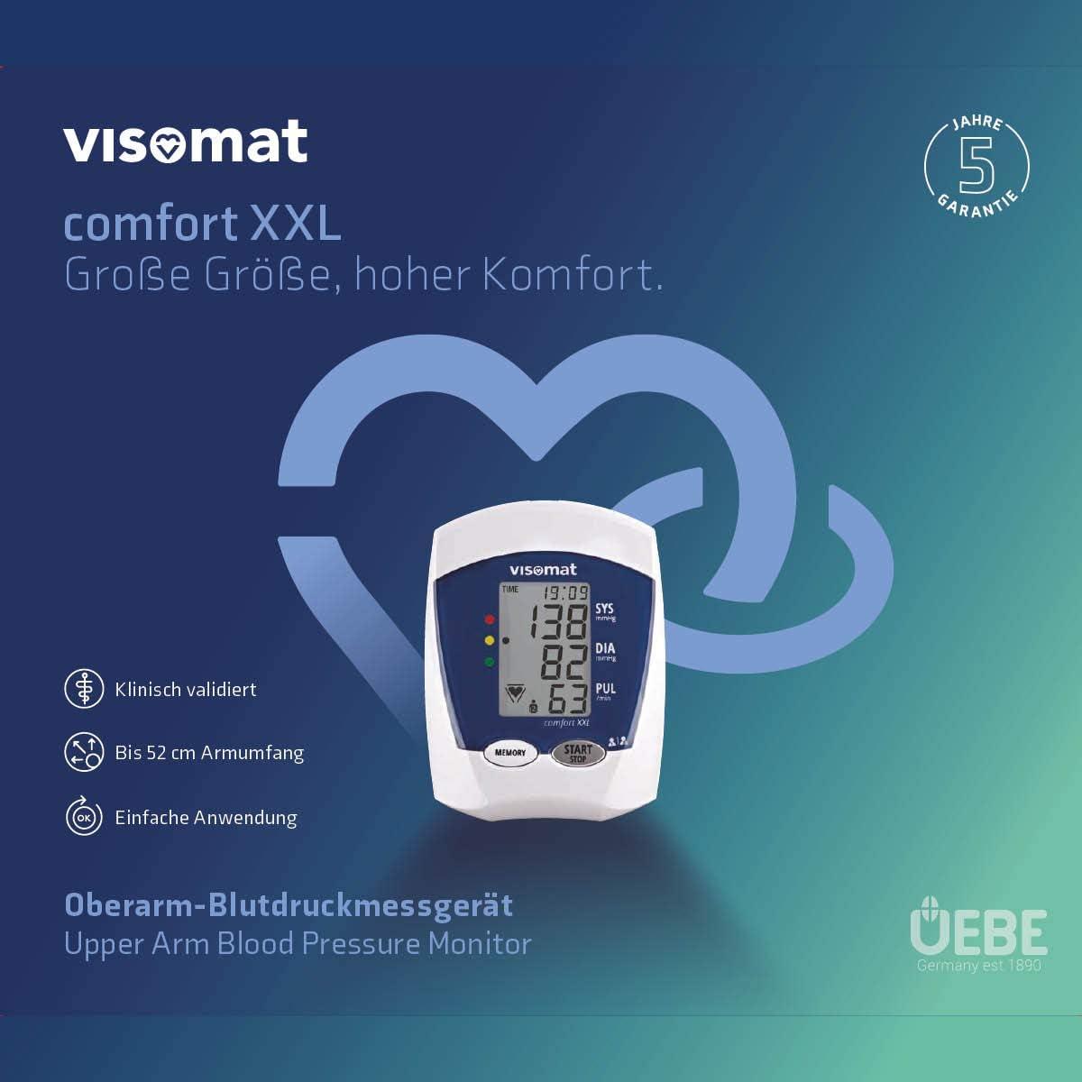 Buy Visomat 24076 Comfort XXL Blood Pressure Monitor | Upper Arm Cuff ...