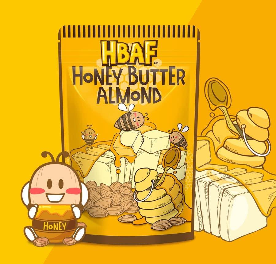 Official Gilim HBAF Korean Seasoned Almonds Snacks - Honey Butter 7.4oz (210g) | Buy Now with ...