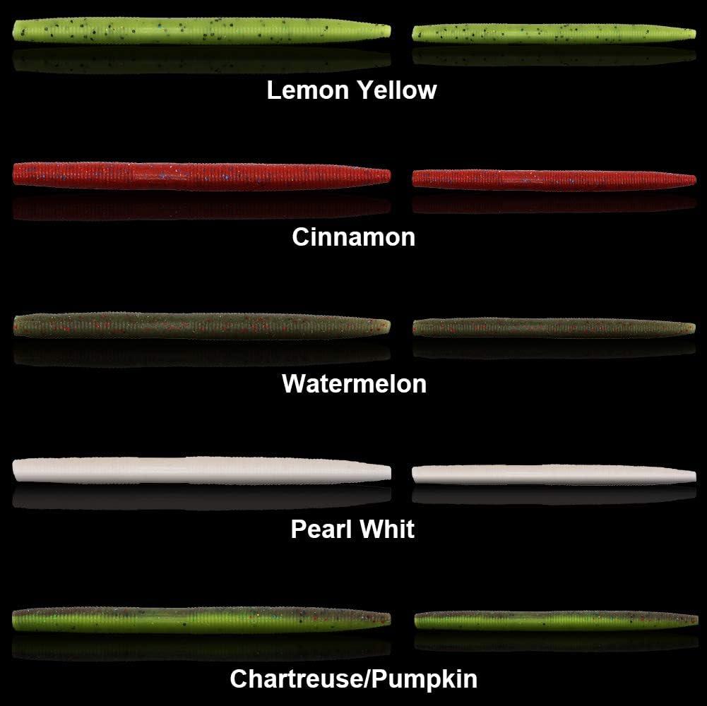 Senko Worm Bass Fishing Lure Kit | 80 Pieces Set with Wacky Rig Worms ...