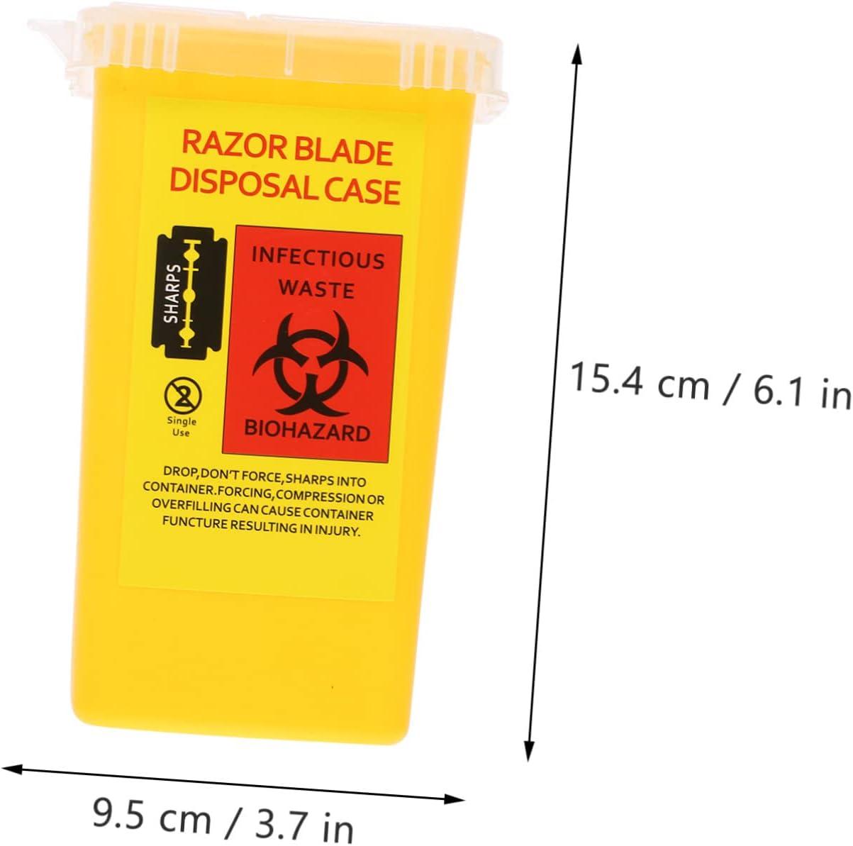 Razor Disposal Mini-Shaver Waste Bucket - Small Plastic Container for ...