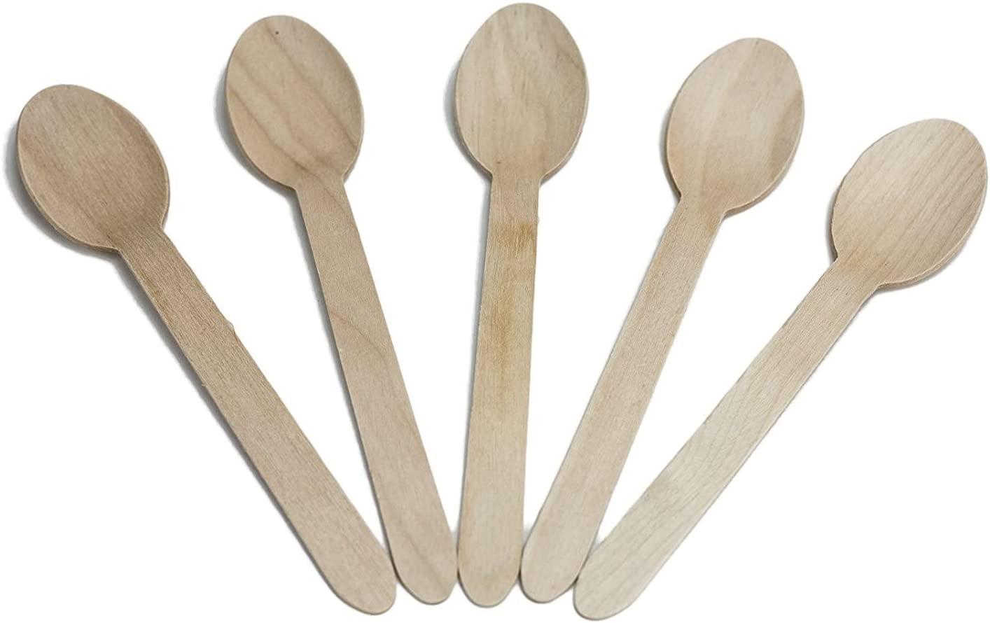 250ct Pack of Perfect Stix 6.25 Inch Wooden Cutlery Spoons - Eco ...