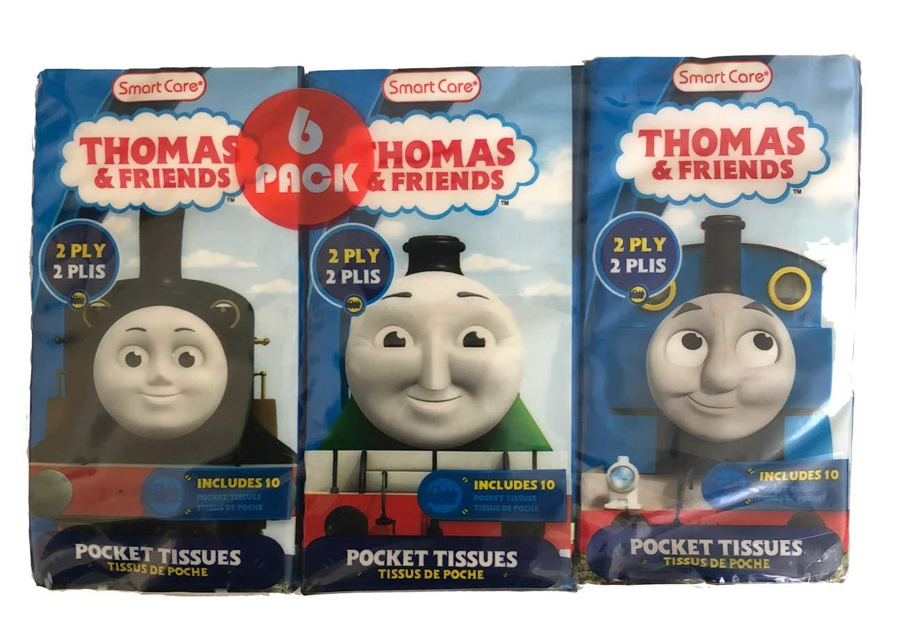 Thomas & Friends Kids Pocket Tissues 6 Pack - 2 Ply | Fun Designs for ...