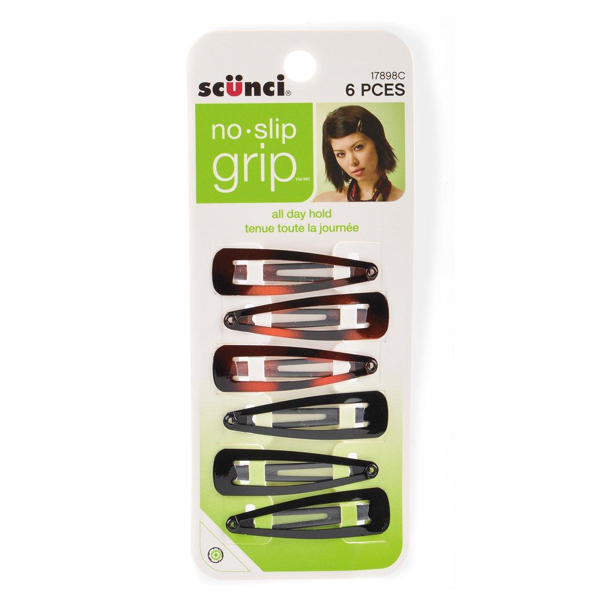 Scunci No Slip Snap Clippies 18 Count 5cm - Secure Hair Clips for All ...
