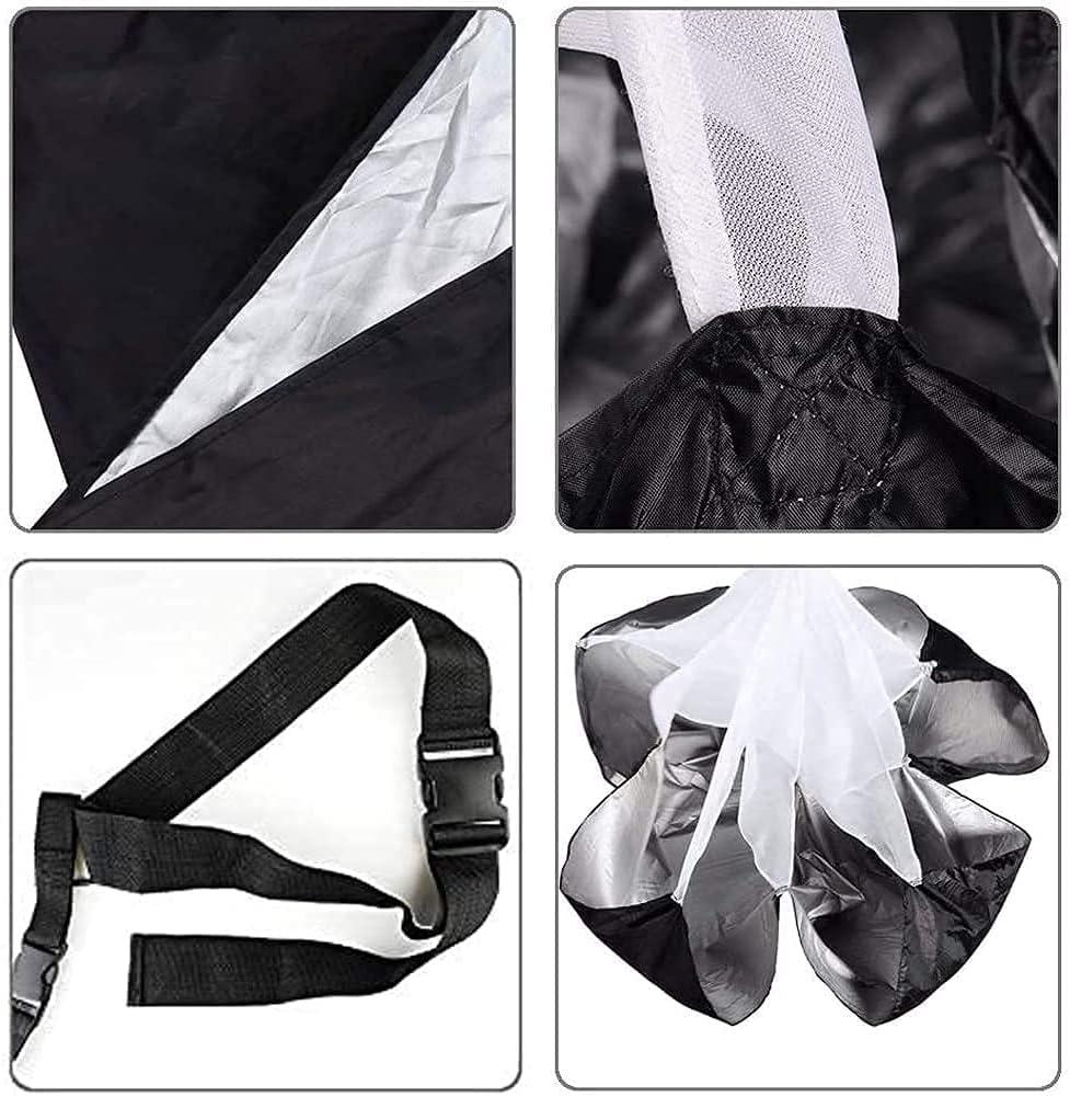 BULLETSHAKER 48 Running Speed Parachute for Kids - Resistance Sprint ...