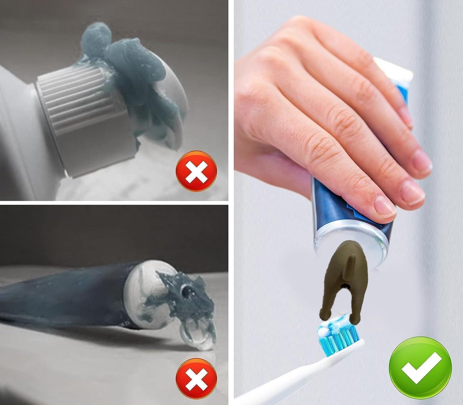 2 Pcs Pooping Dog Butt Toothpaste Topper Prank Toothpaste Caps ...