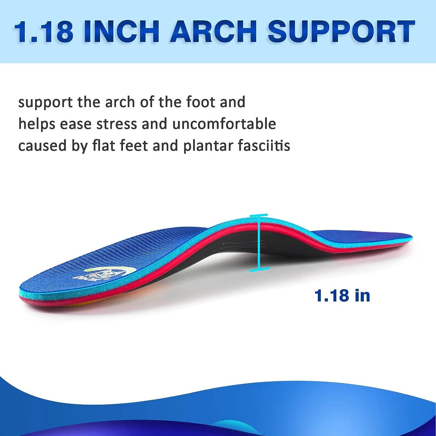 Orthotic Flat Feet Arch Support Insoles - Metatarsal Inserts for ...