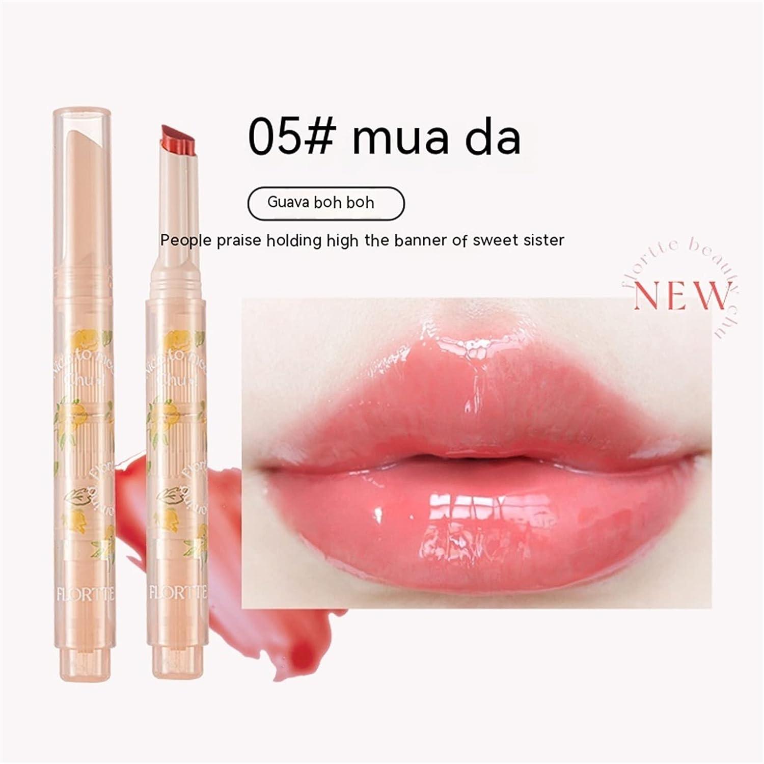 Flortte Jelly Lipstick Heart Shape - Moisturizing Lip Glaze (05)