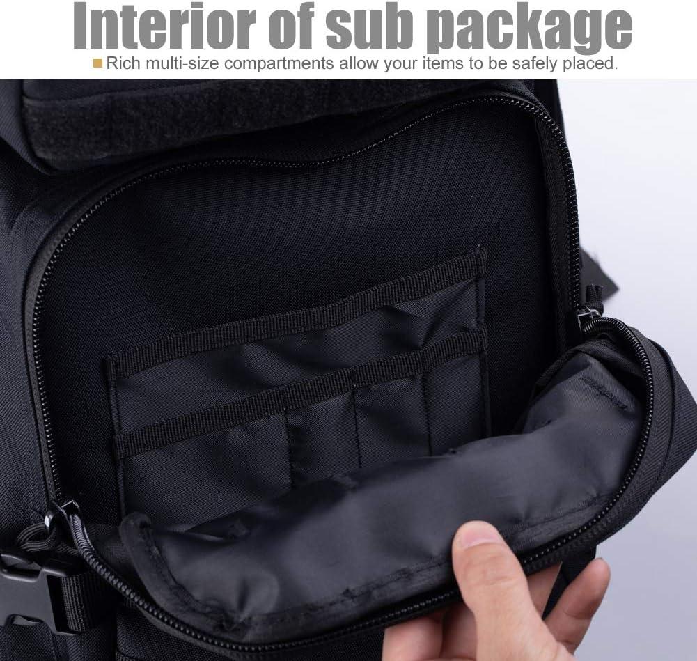 Black Tactical Military Molle Backpack - Waterproof Army Upgrade | Buy ...