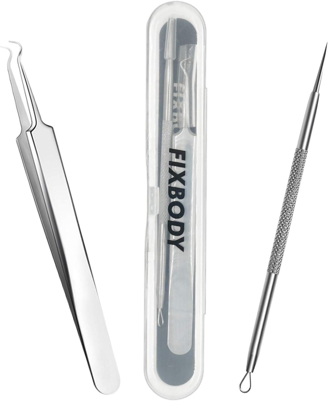 FIXBODY Stainless Steel Blackhead and Splinter Remover Tools Kit ...