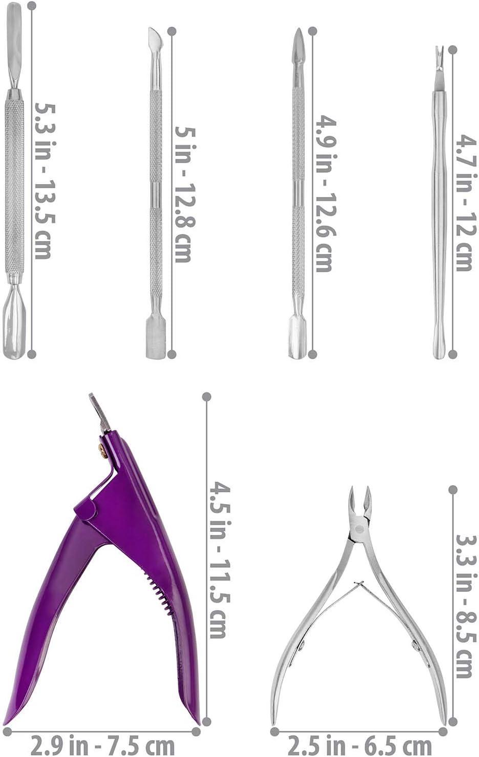 Shany Cosmetics 6 Piece Manicure Tool Set with Pouch All-in-One ...