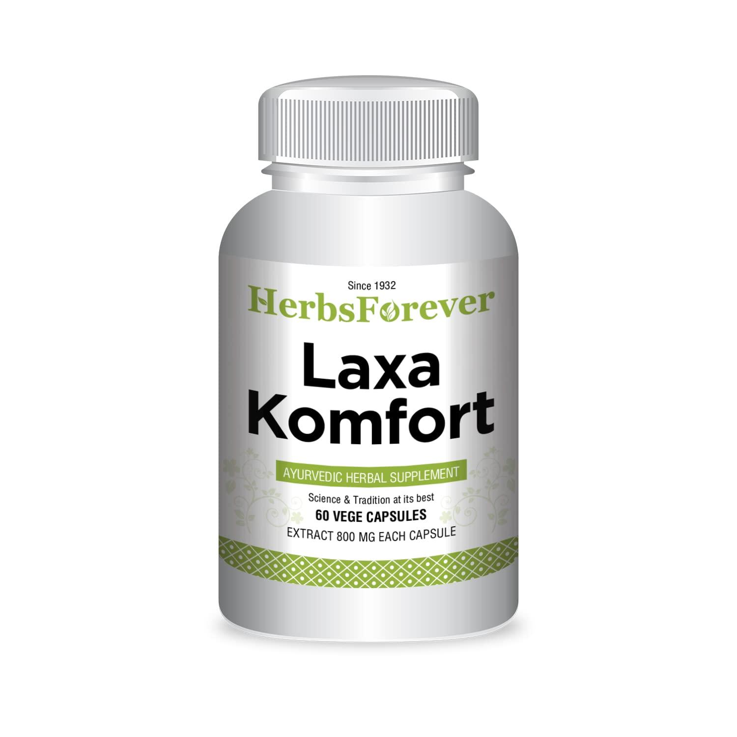 Herbsforever Laxa Komfort Capsules - Natural Laxative Supplement for ...