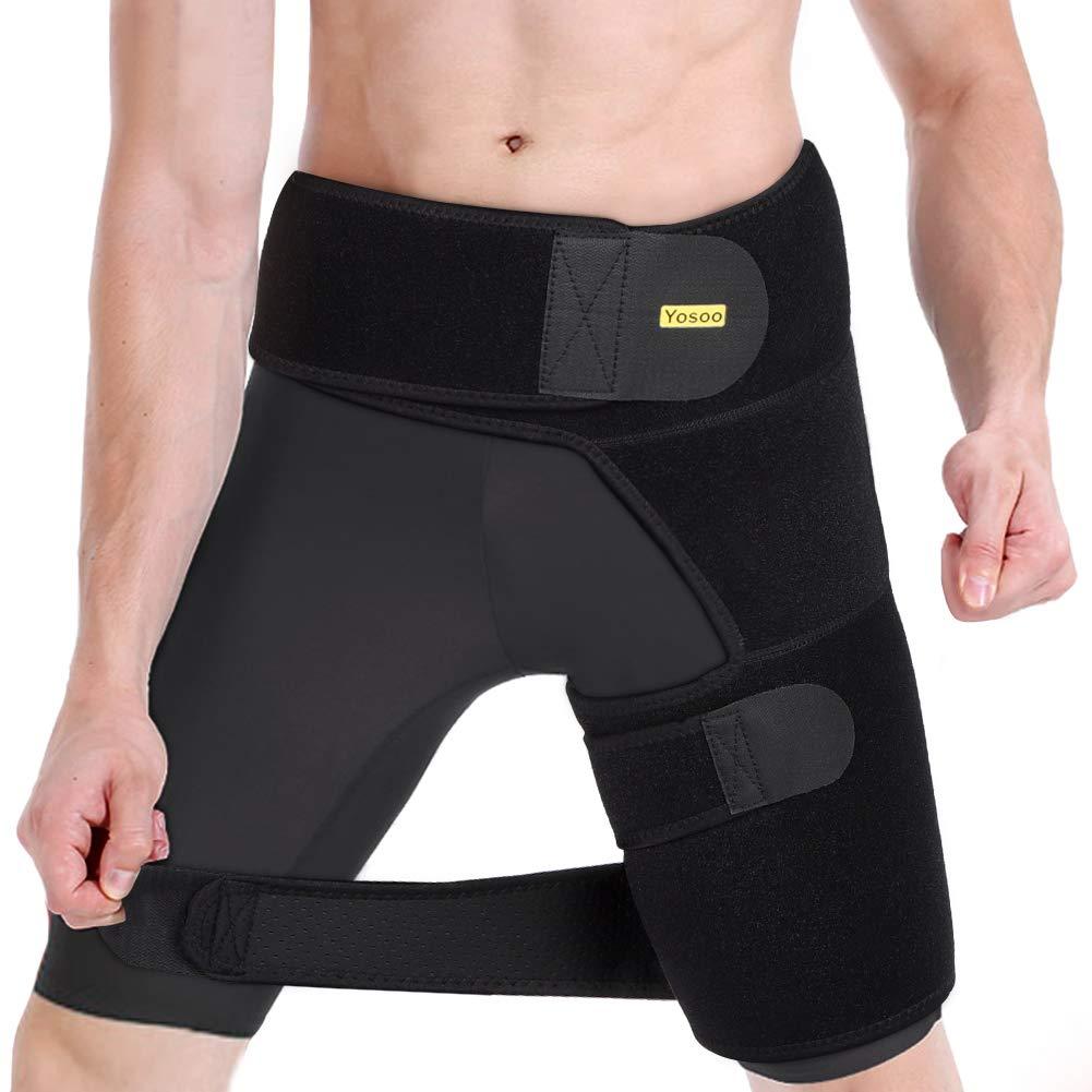 Adjustable Compression Groin Support Bandage for Pulled Muscles and ...