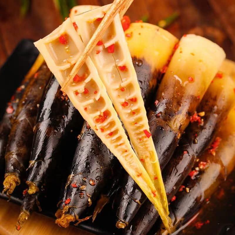 Hand Peeled Bamboo Shoots Pickled Pepper Crispy Bamboo Shoots Spicy ...