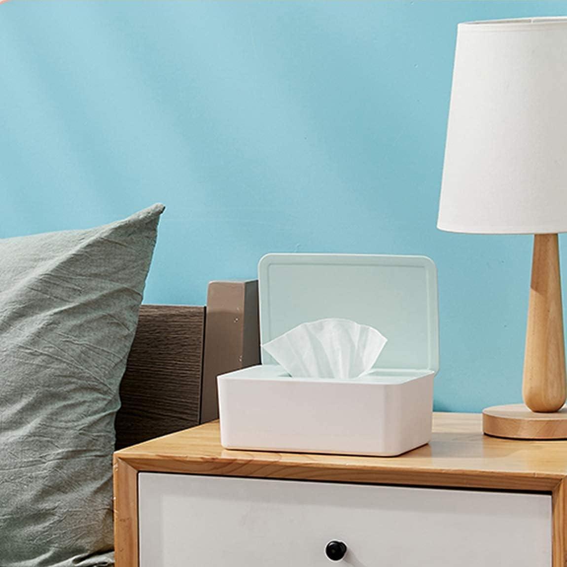 Jiuzcare Wet Wipes Dispenser Box with Lid - Reusable Tissue Storage ...