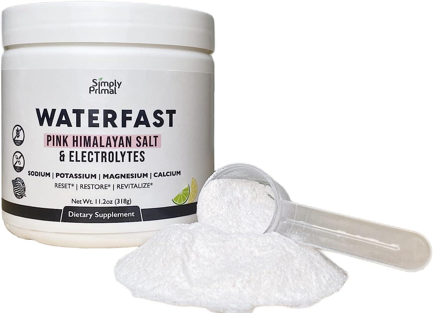 Simply Primal Waterfast Keto Electrolyte Powder - Lemon Lime Flavor ...