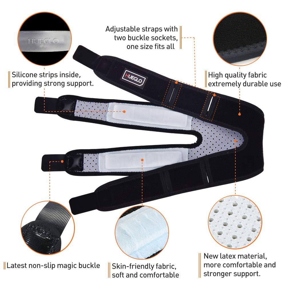 HUEGLO Patella Knee Strap for Pain Relief & Support - Ideal for ...