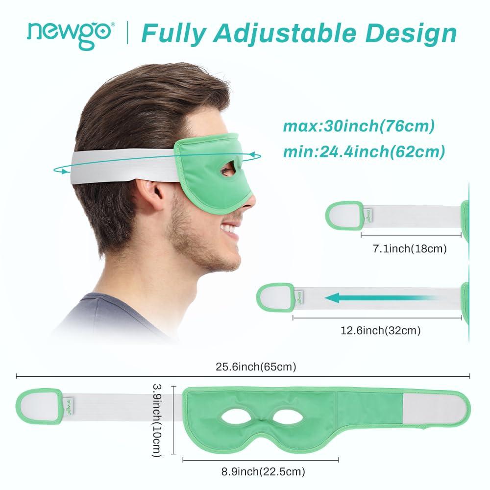 Newgo Cooling Eye Mask for Migraines & Dark Circles | Face Goggles for ...