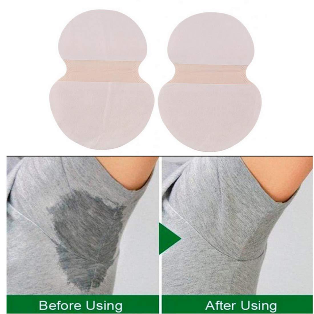 Justfund 100 Pack Underarm Sweat Pads - Antiperspirant Sticker for ...