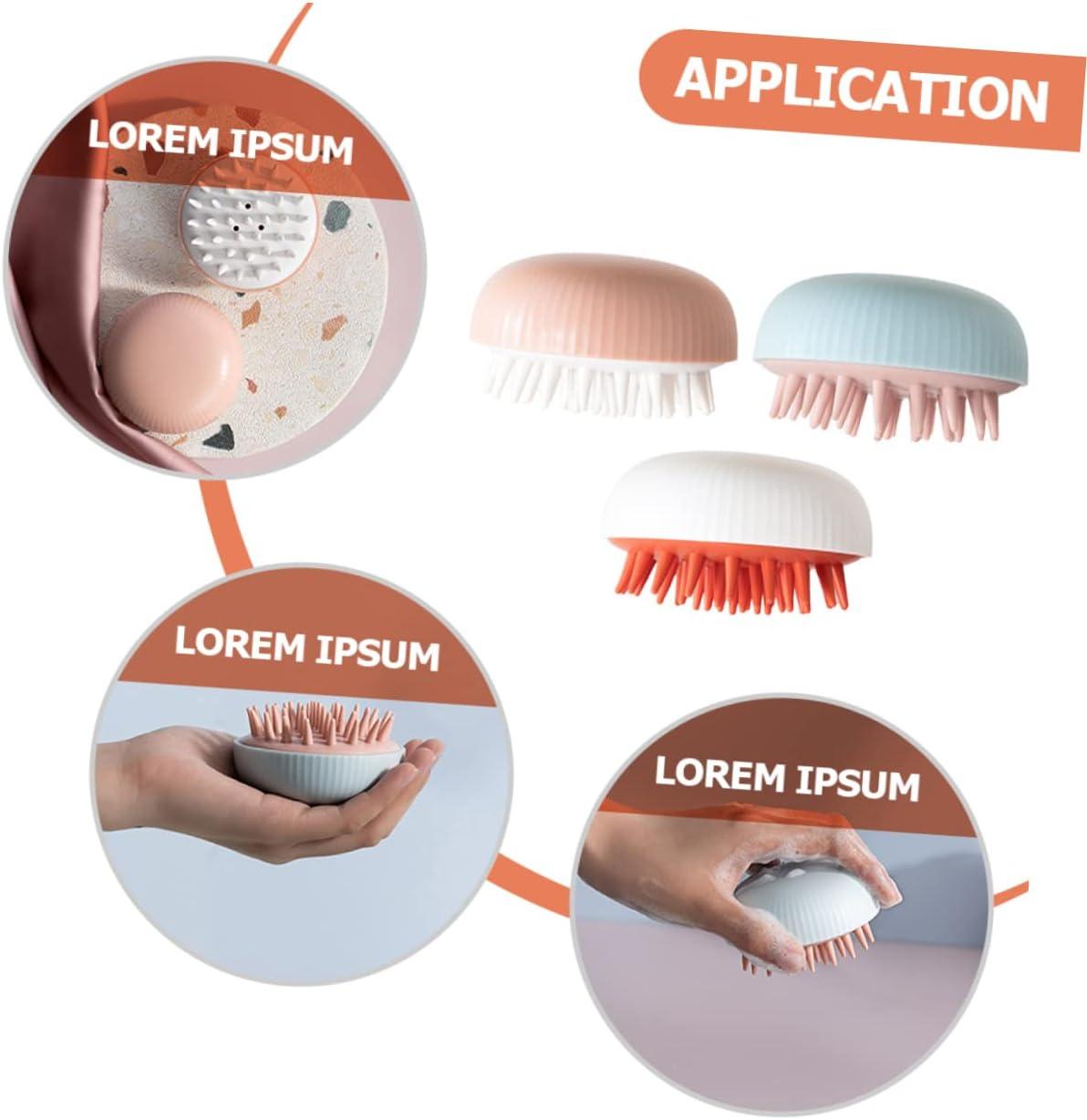 Magiclulu 15 StK Shampoo Brush - Silicone Scalp Massager & Body ...