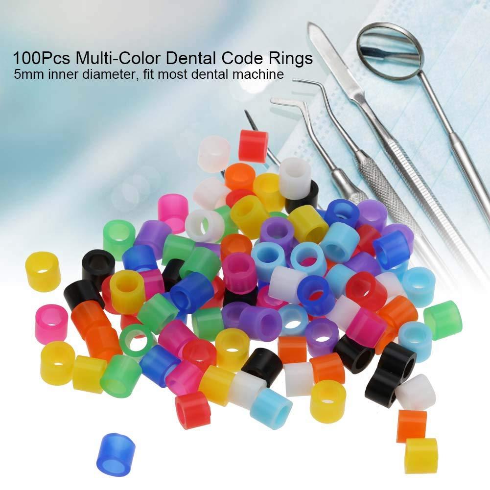 100 Pcs Orthodontic Codering Dental Identification Rings - Multi ...