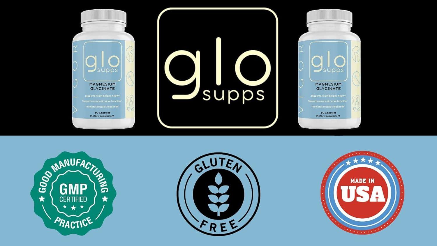 Glo Supps Magnesium Glycinate | Supplement to Support Stress Relief ...