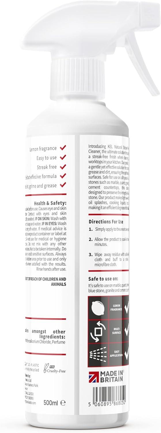 KEL - Natural Stone Worktop Cleaner Spray Granite & Marble Worktop ...