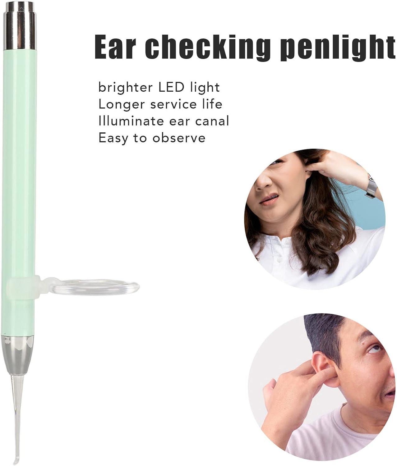 Ear Wax Removal Tool & LED Ear Light Pen Set for Sound Amplifier ...