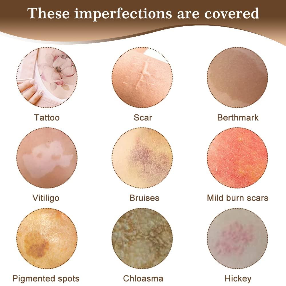 Professional Waterproof Tattoo Concealer & Scar Cover Makeup Set | Buy ...